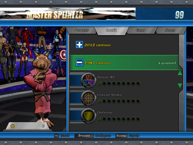 Master Splinter (TMNT) Mod for Marvel: Ultimate Alliance | MUA Mods