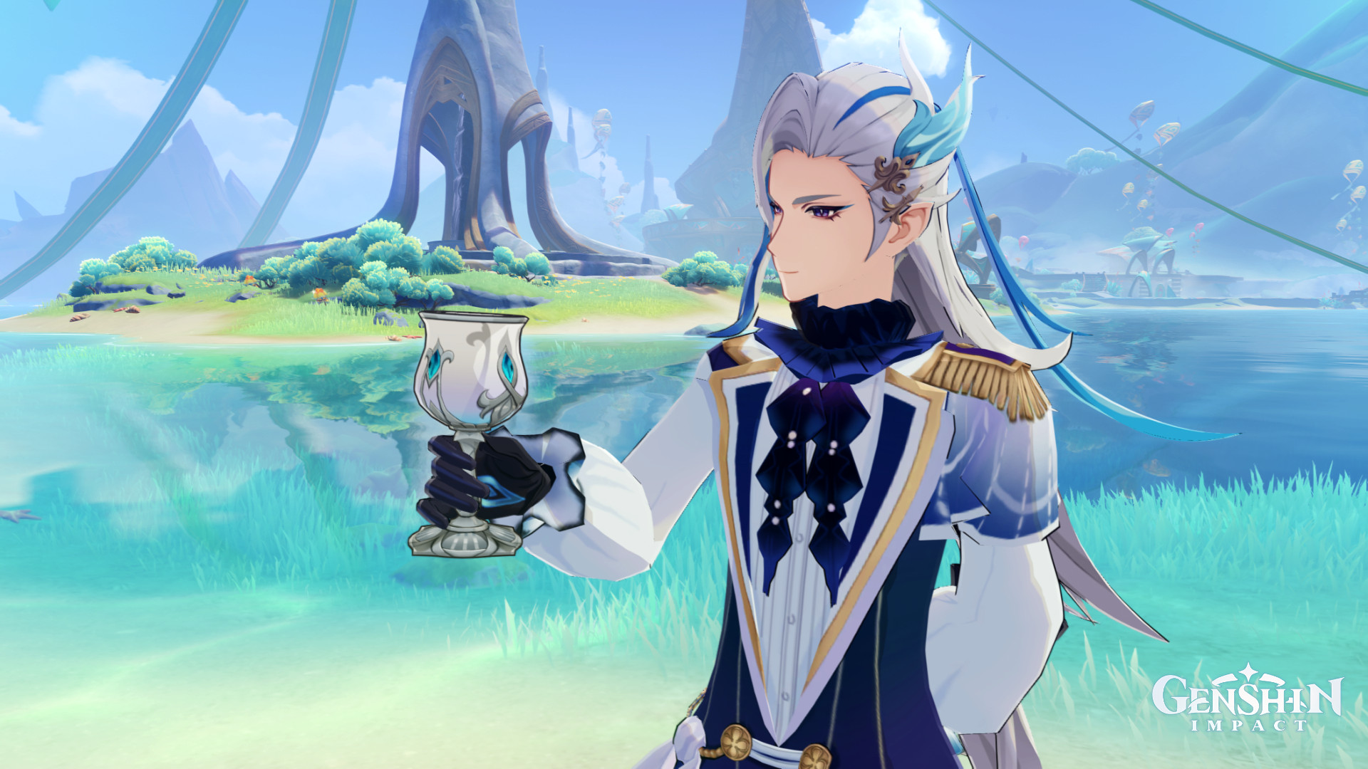 Neuvillette Royal Gala Ensemble Mod for Genshin Impact | GI Mods