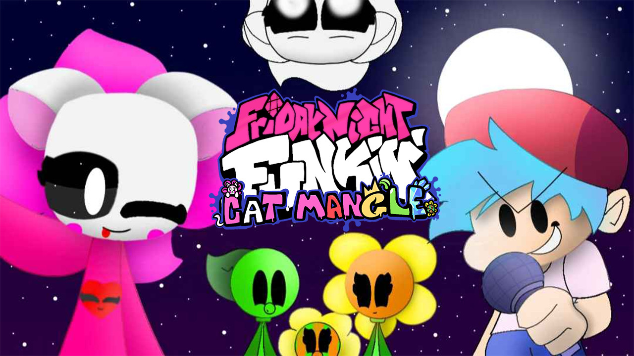 V.S Cat Mangle YT (V.1) Mod for Friday Night Funkin' | FNF Mods