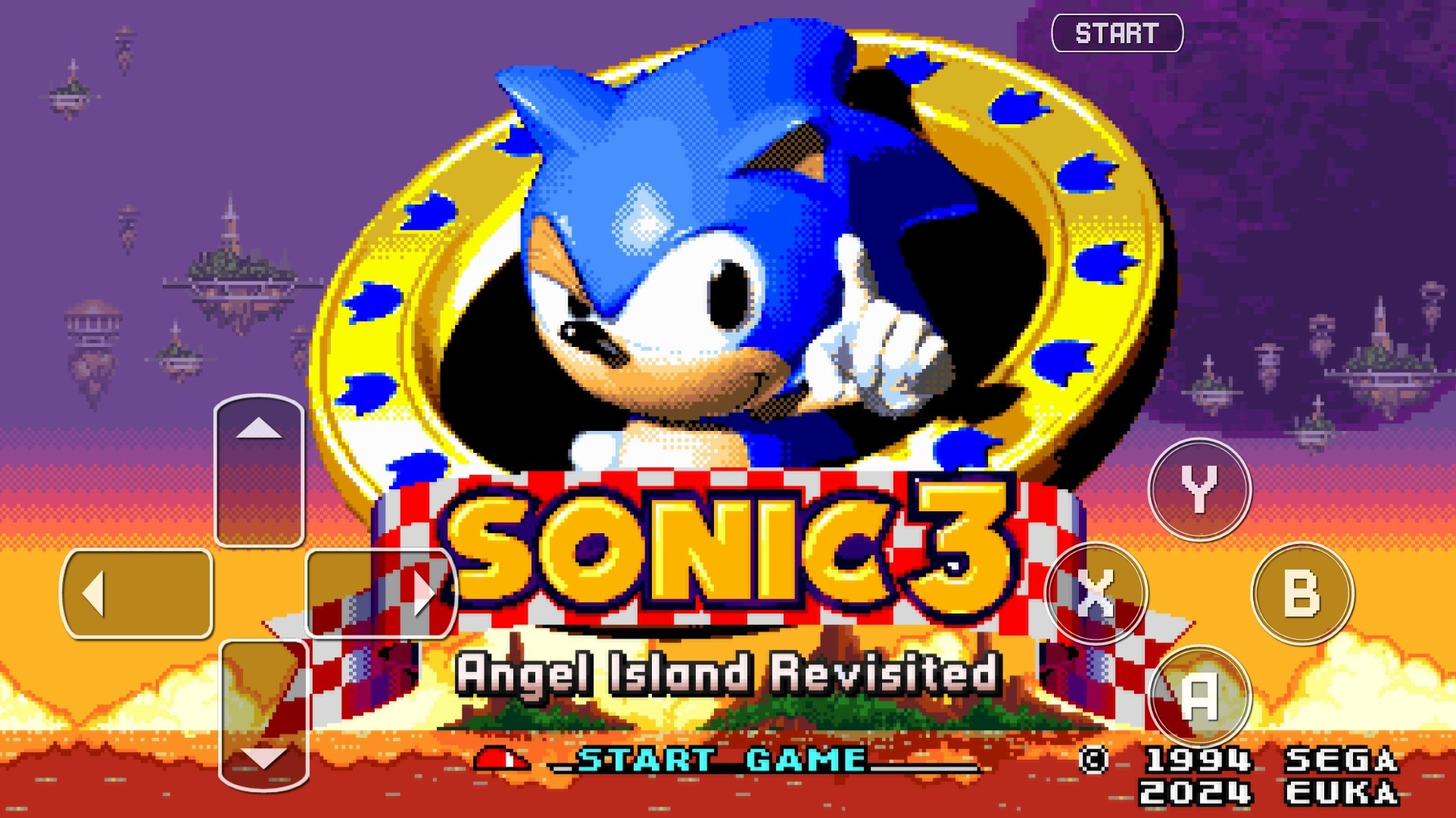 Title Screen (Sunset)CD Mod for Sonic 3 A.I.R. | S3AIR Mods