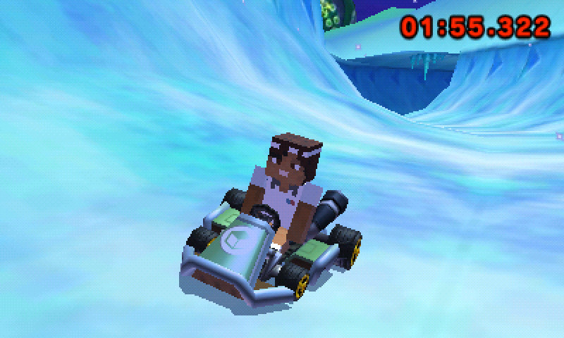 Steve (Minecraft) Mod for Mario Kart 7 | MK7 Mods