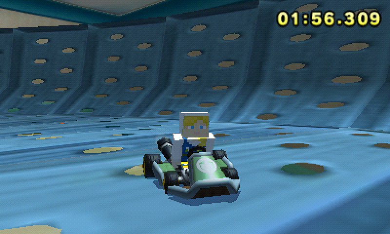 Steve (Minecraft) Mod for Mario Kart 7 | MK7 Mods