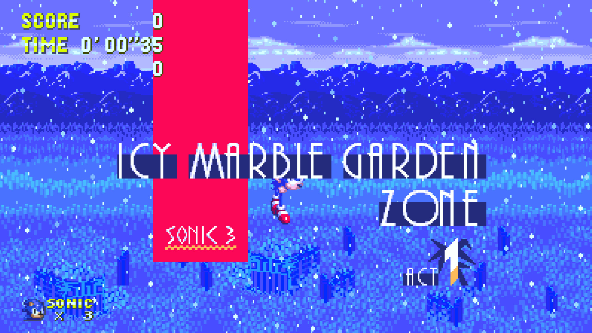 Cold Edition Title Cards Mod for Sonic 3 A.I.R. | S3AIR Mods