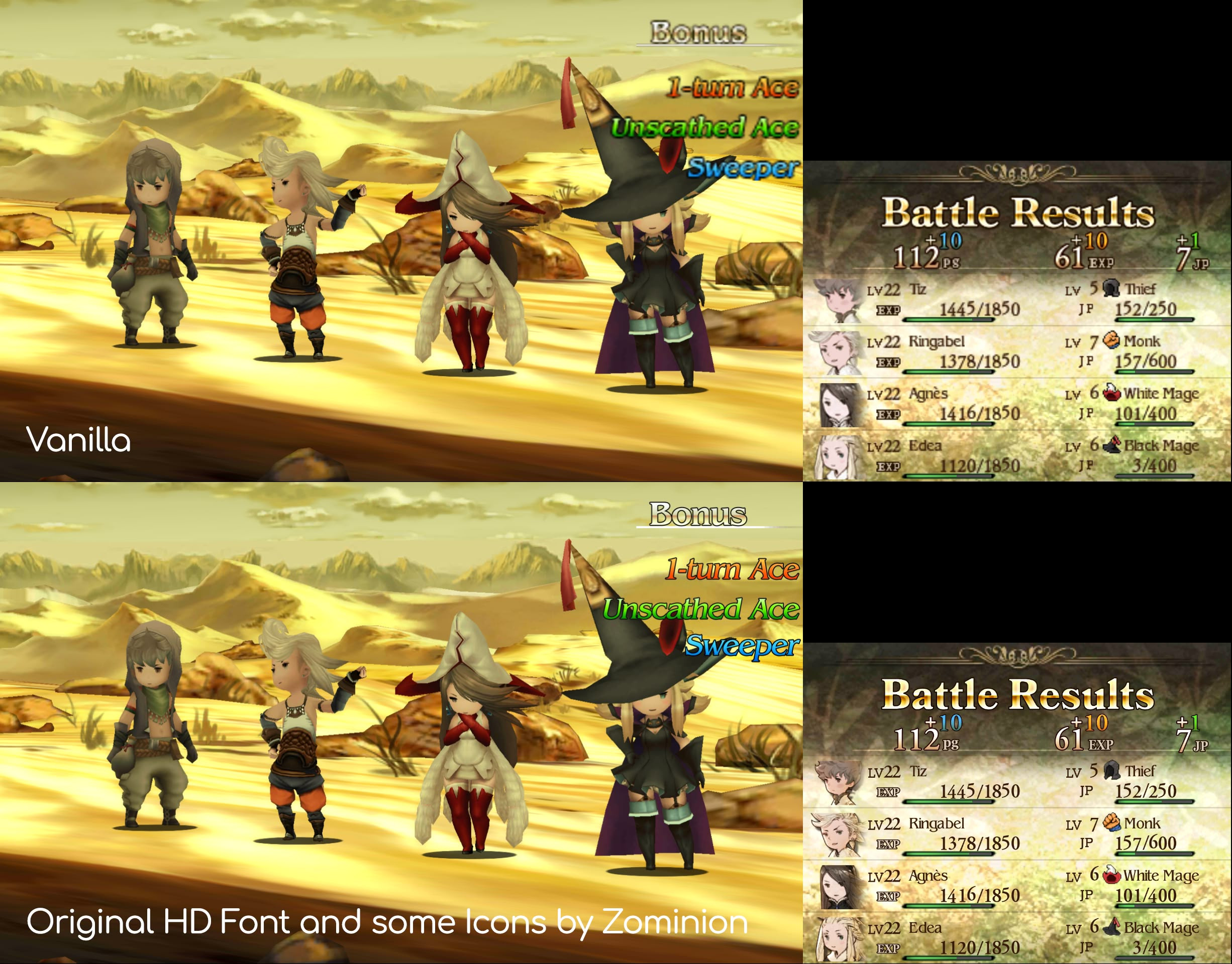 Bravely Default / Second - HD Font and Icons Mod for Bravely Default ...
