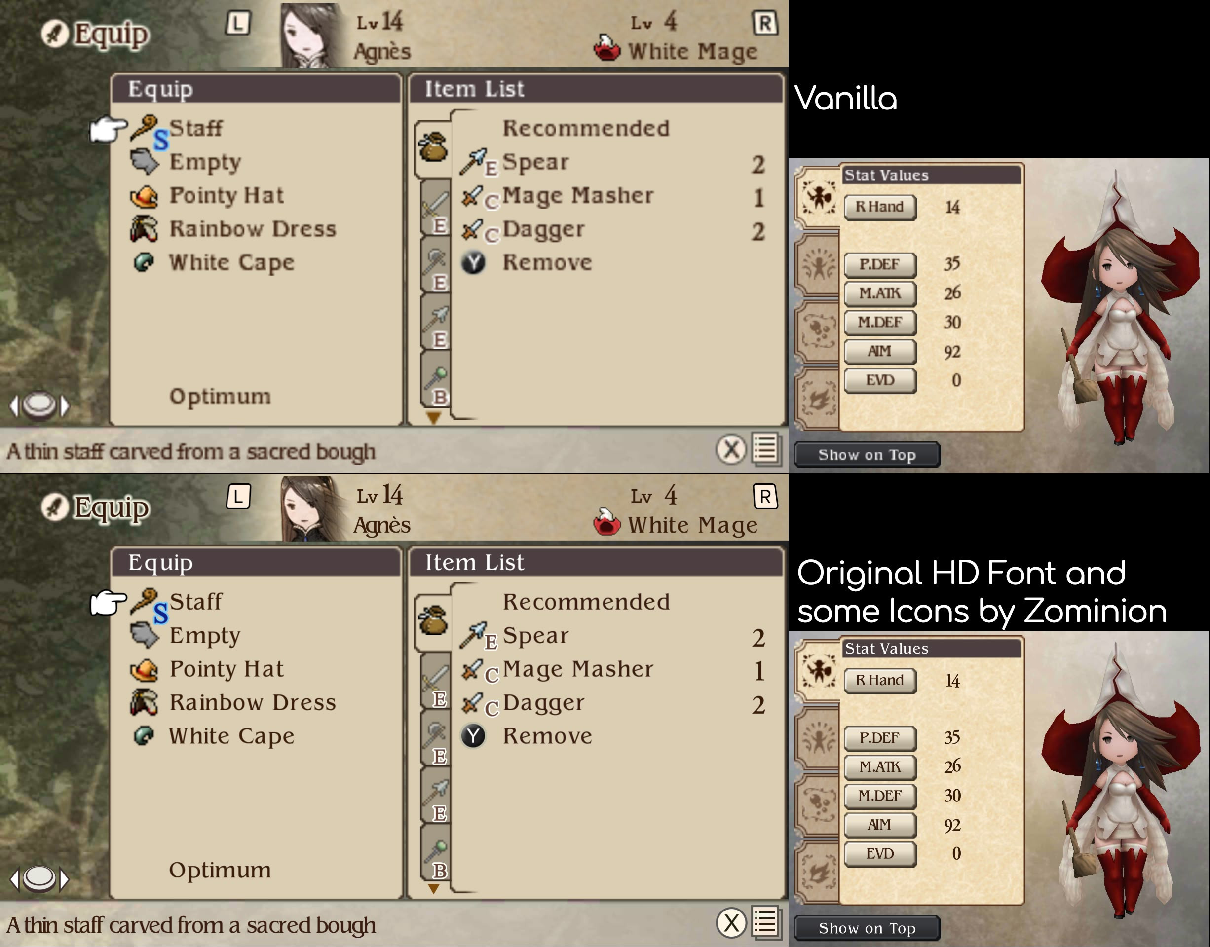 Bravely Default / Second - HD Font and Icons Mod for Bravely Default ...