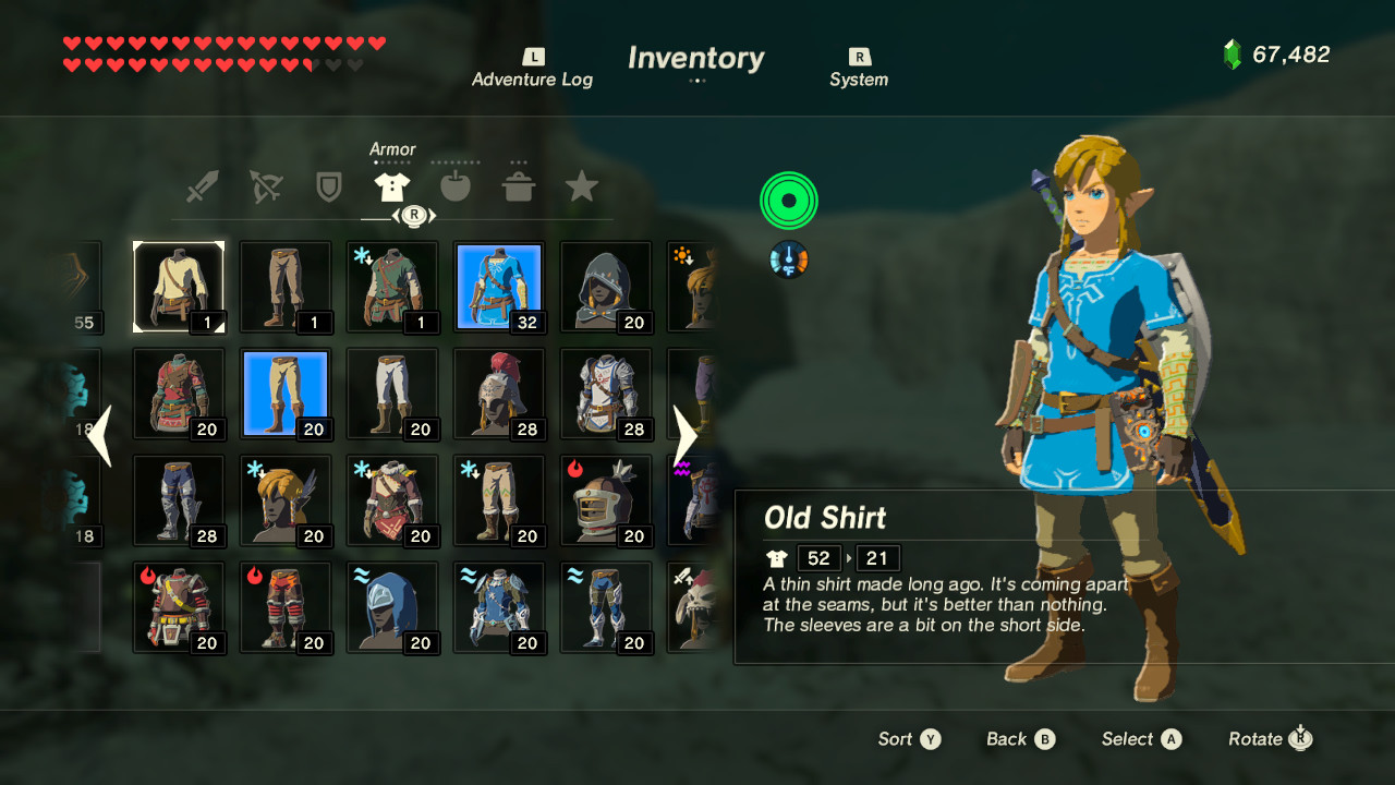 TotK-Based Inventory Sorting Mod for The Legend of Zelda: Breath of the ...