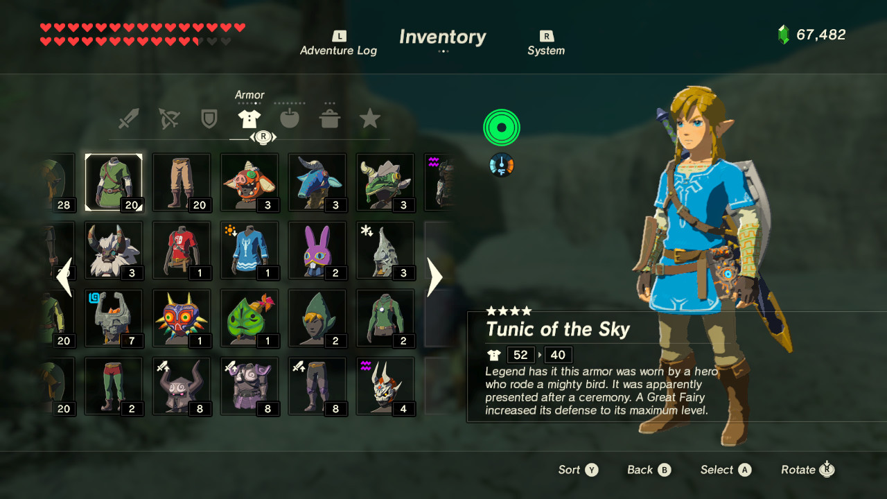 TotK-Based Inventory Sorting Mod for The Legend of Zelda: Breath of the ...
