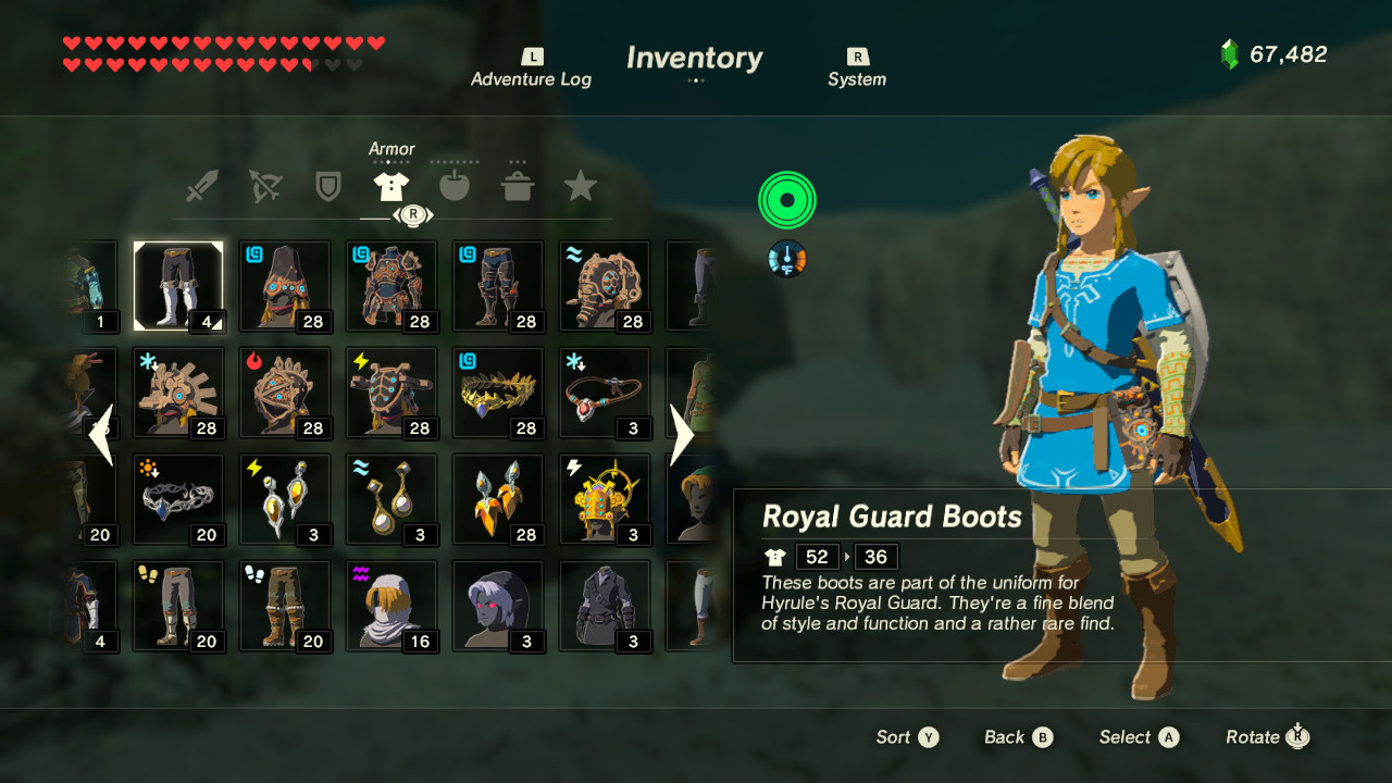 TotK-Based Inventory Sorting Mod for The Legend of Zelda: Breath of the ...