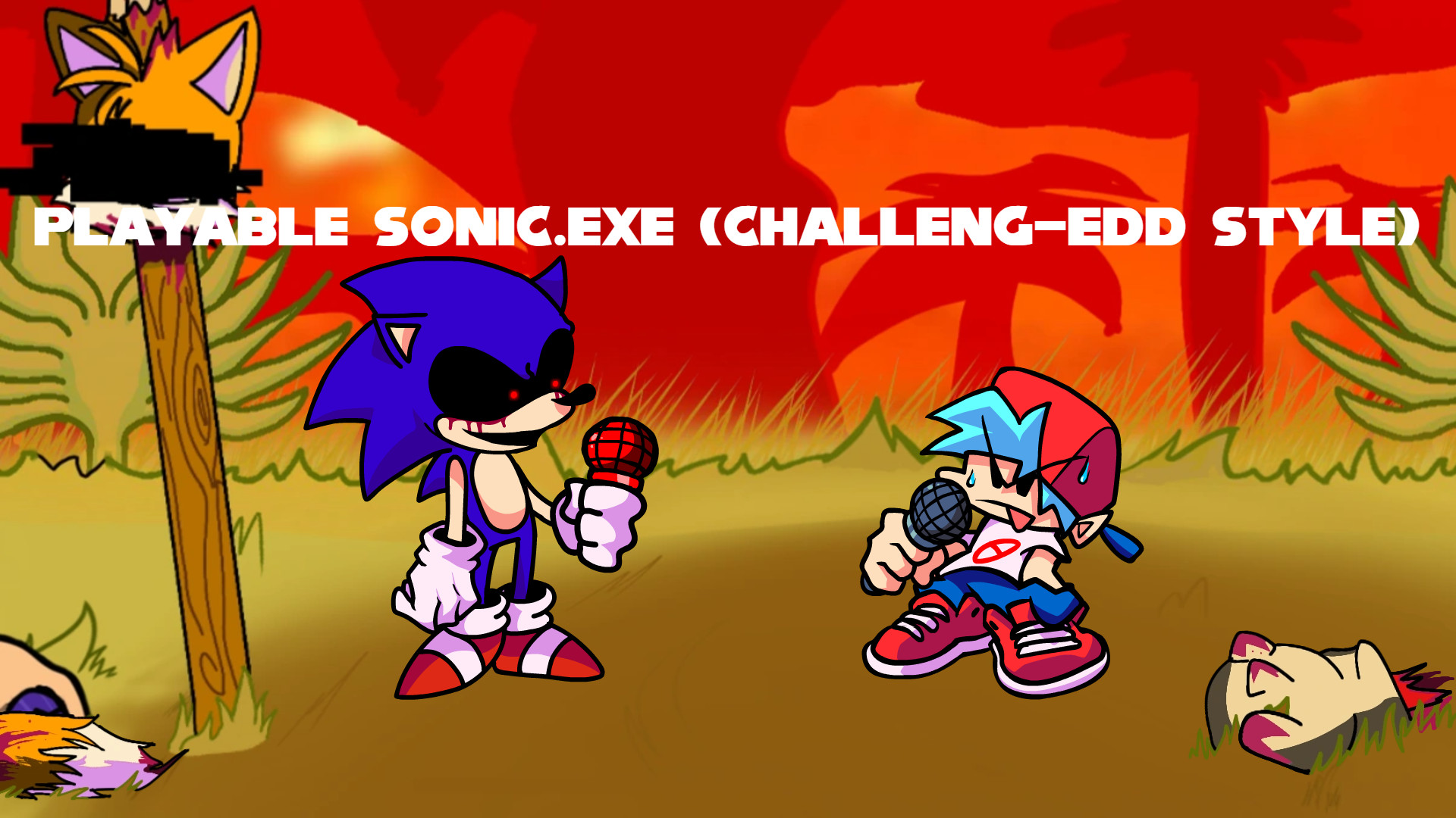 [SENSITIVE CONTENT] Playable Sonic.EXE (Challeng-Edd Style) Mod for ...