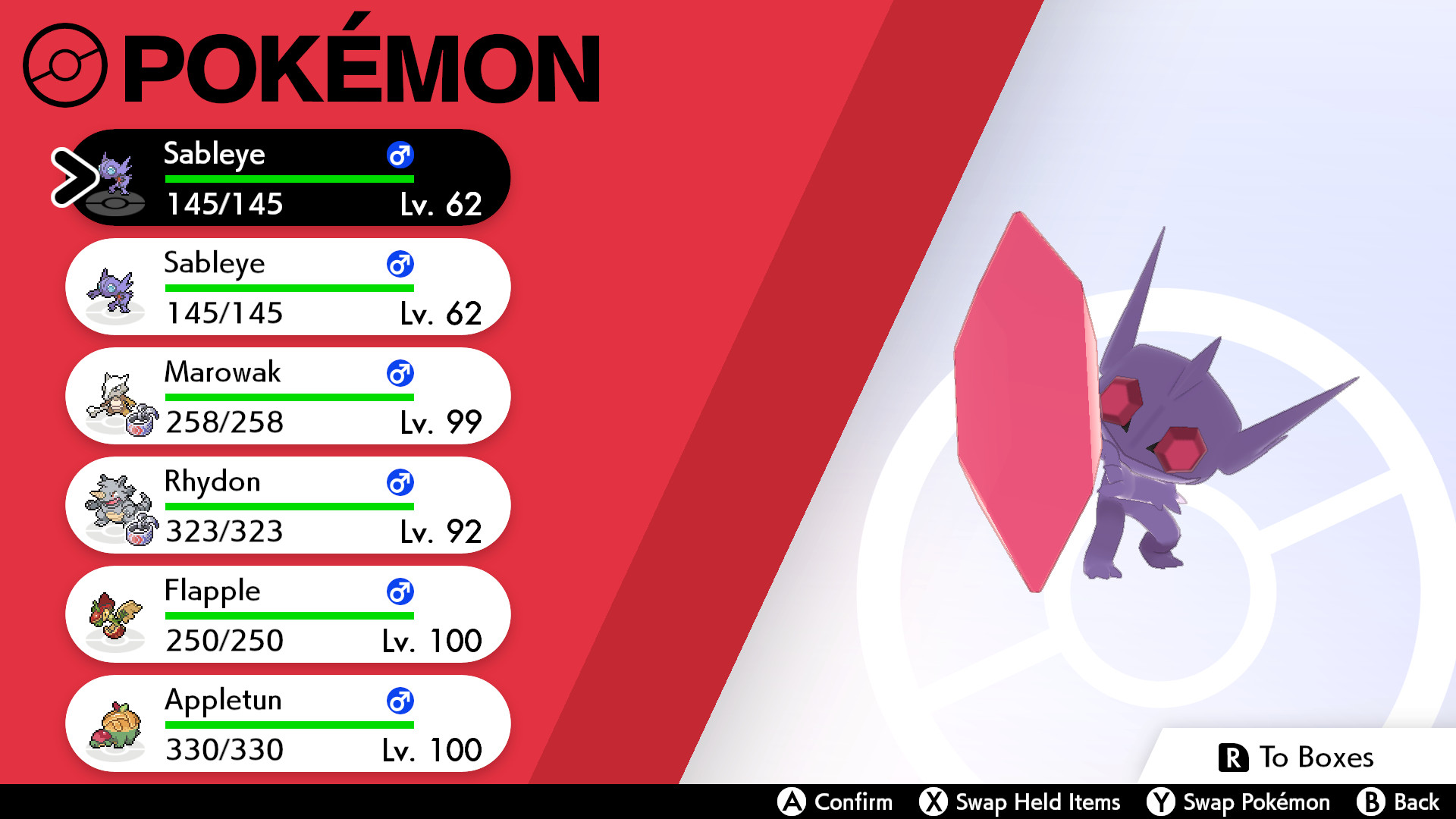 Mega Sableye Mod for Pokemon Sword & Shield | SWSH Mods