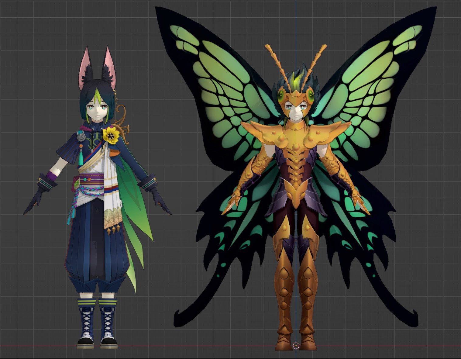 Surplis Papillon Cloth Tighnari Mod for Genshin Impact | GI Mods