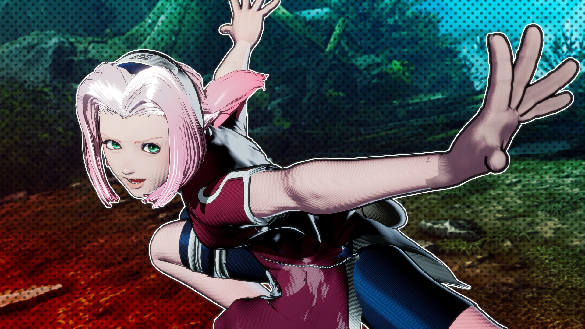 Sakura Haruno over Hotaru Mod for Fatal Fury: City of the Wolves | COTW Mods