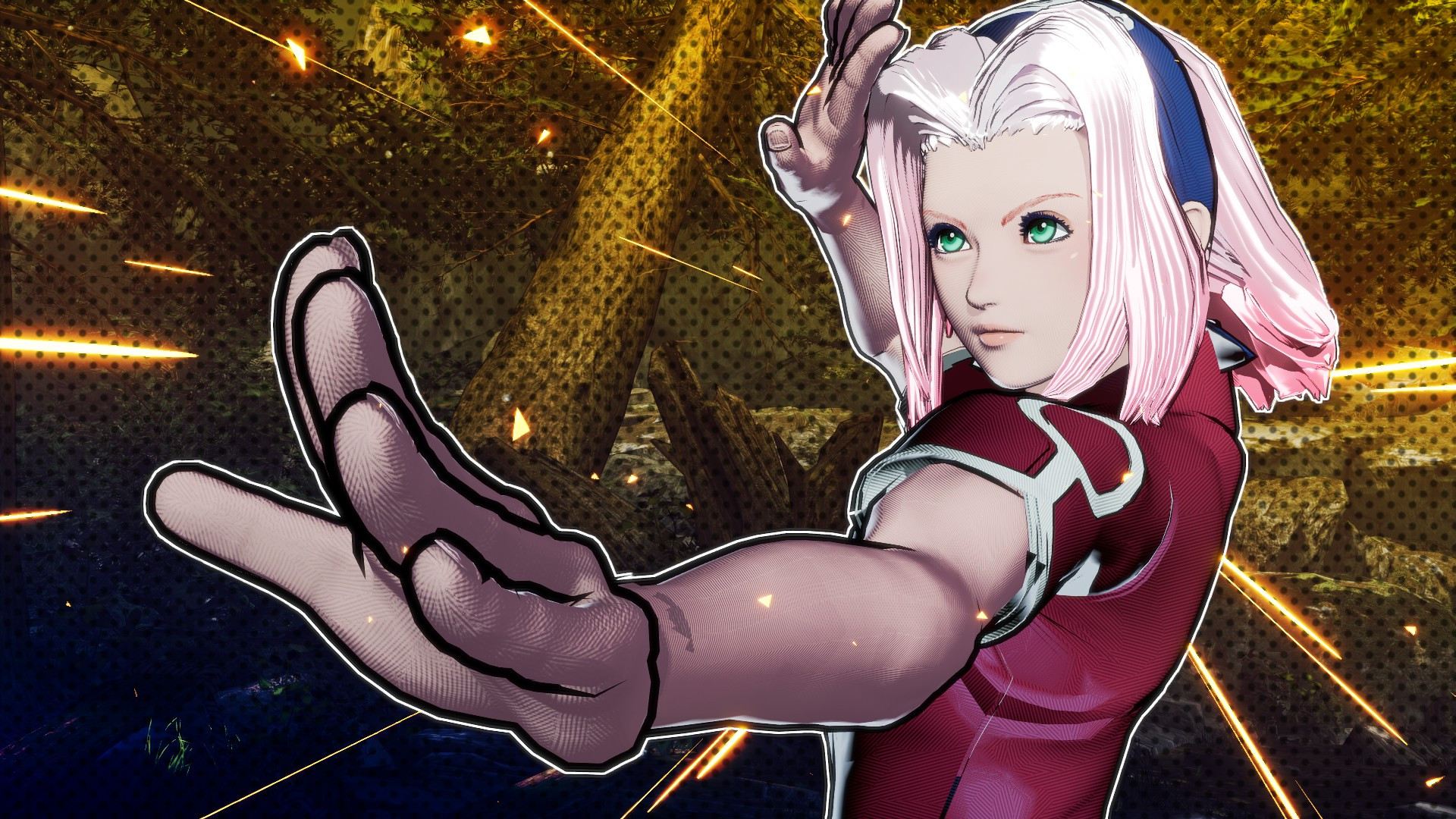 Sakura Haruno over Hotaru Mod for Fatal Fury: City of the Wolves | COTW Mods