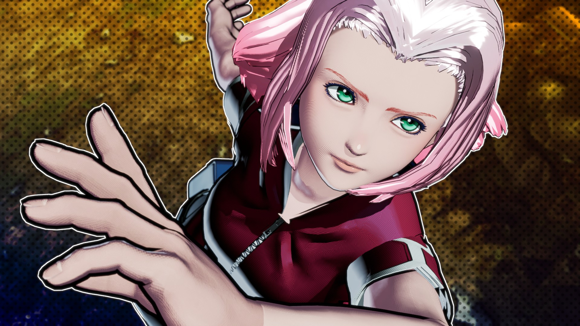 Sakura Haruno over Hotaru Mod for Fatal Fury: City of the Wolves | COTW Mods