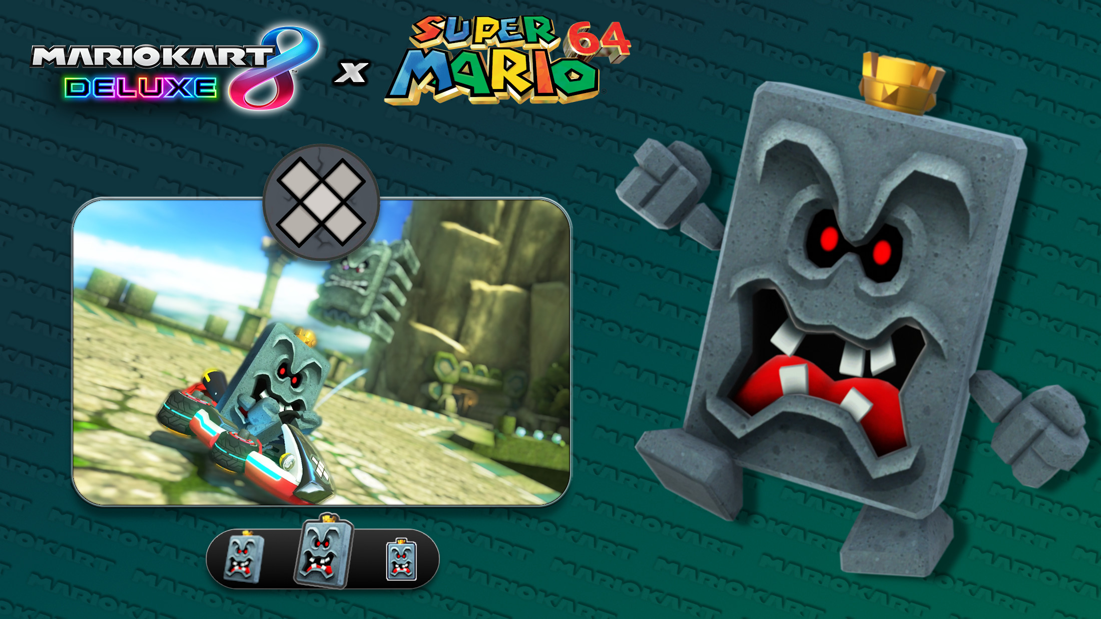 Whomp King Mod for Mario Kart 8 Deluxe | MK8D Mods