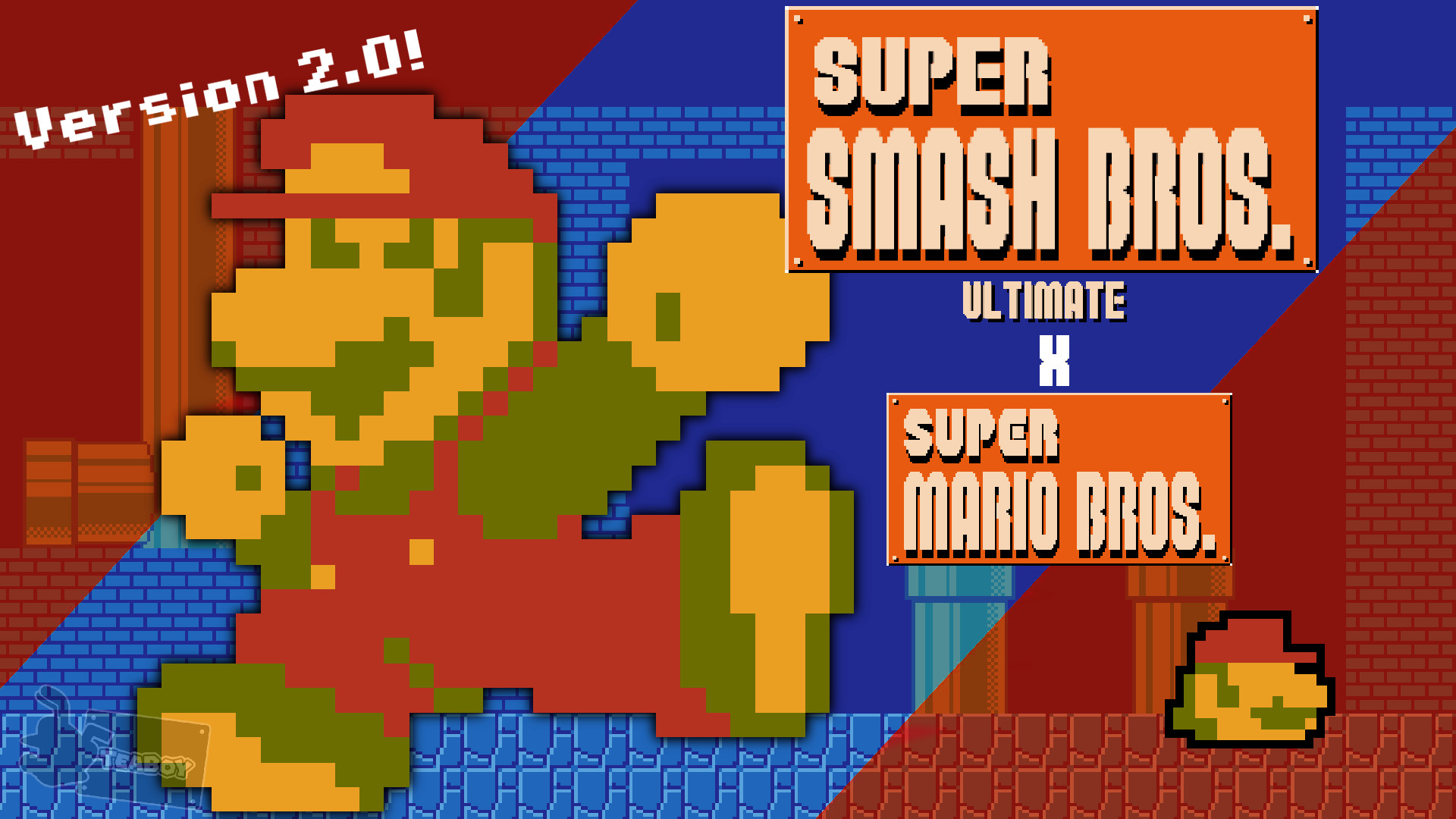 Voxel 8-Bit Mario V2 Mod for Super Smash Bros. Ultimate | SSBU Mods