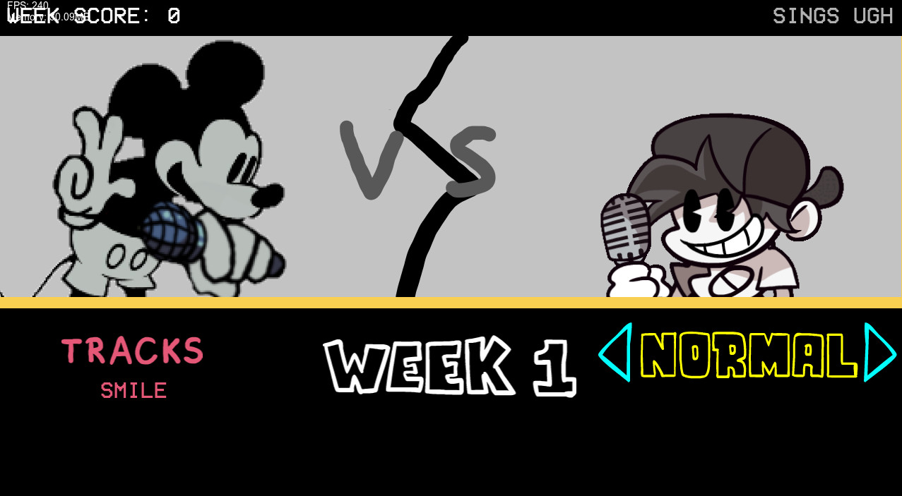 Sns mouse sings Ugh [REMASTER] Mod for Friday Night Funkin' | FNF Mods