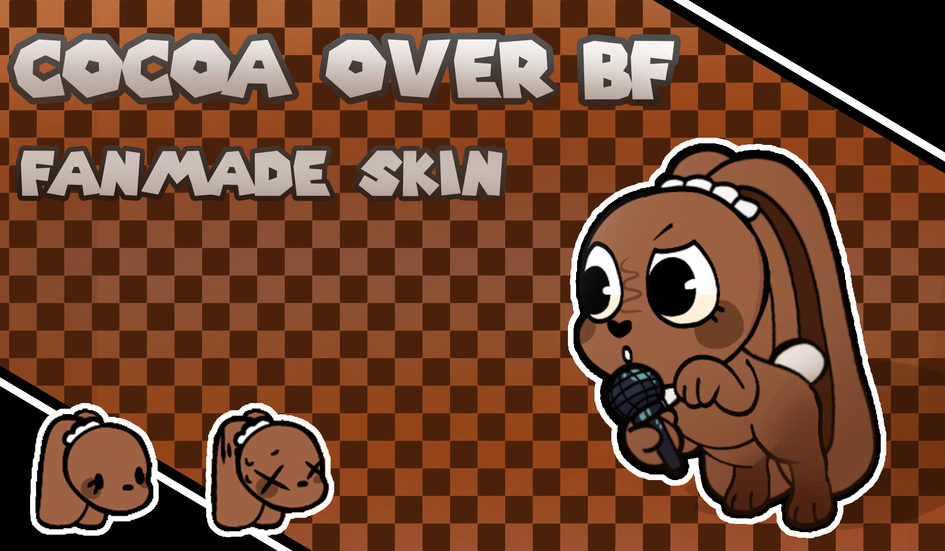 Cocoa over BF fanmade skin Mod for Friday Night Funkin' | FNF Mods