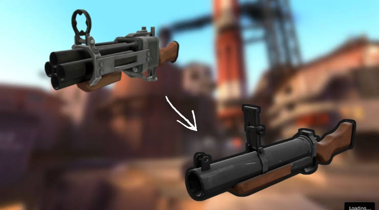 Pre-Fortress 2 Pipebomb launcher for iron bomber Mod for Team Fortress ...