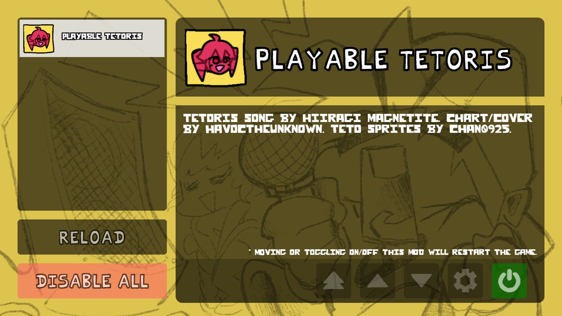 Tetoris One-Shot Mod for Friday Night Funkin' | FNF Mods