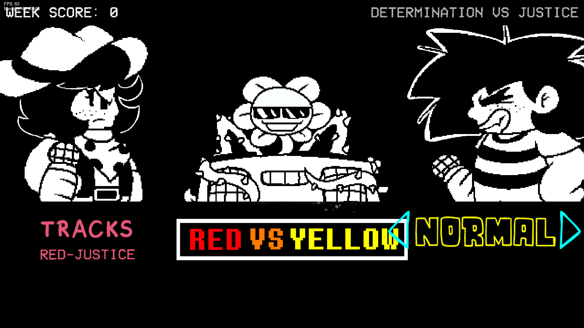 UNDERTALE - RED VS YELLOW Mod for Friday Night Funkin' | FNF Mods