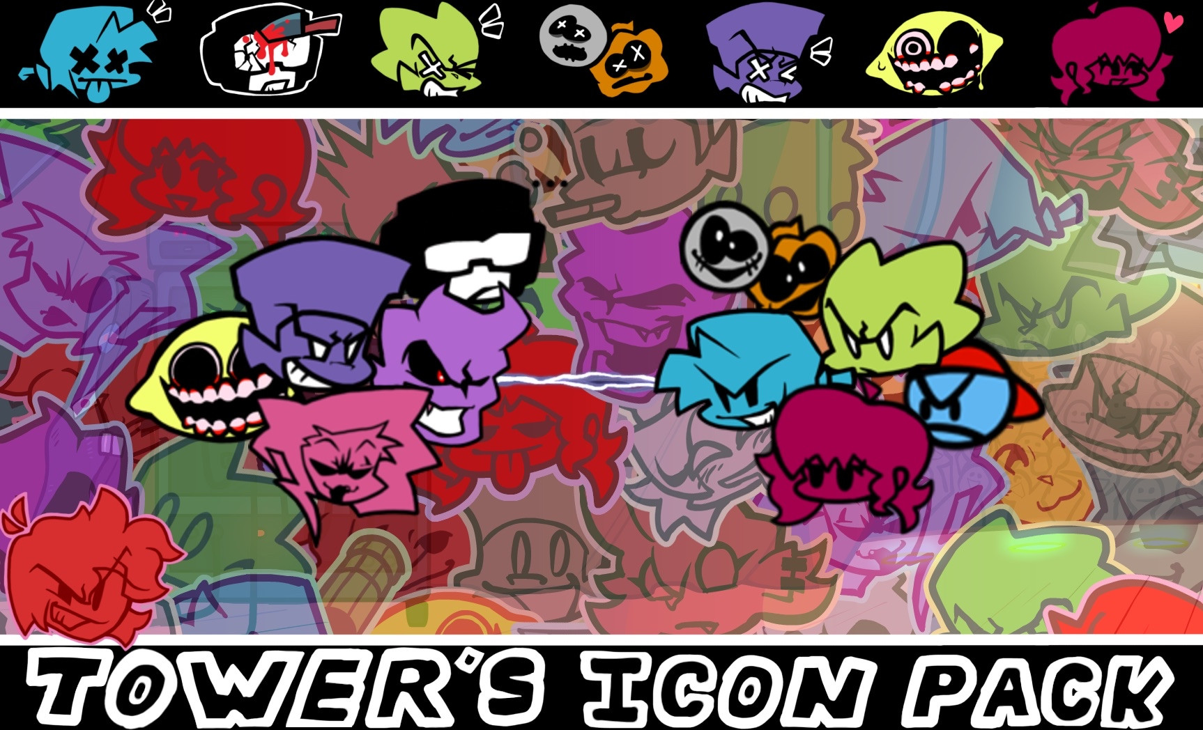 Tower's Icon pack (V-slice) Mod for Friday Night Funkin' | FNF Mods