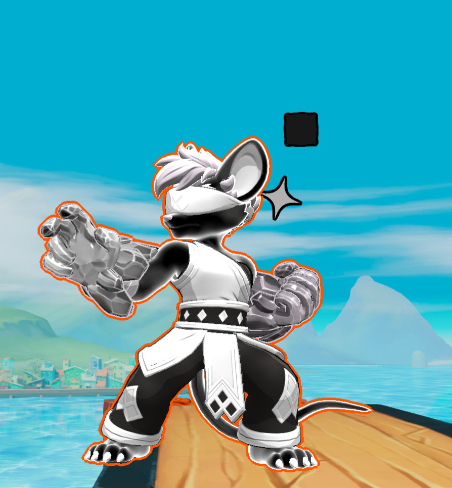 Black and White EVO Olympia Mod for Rivals of Aether II | ROA2 Mods