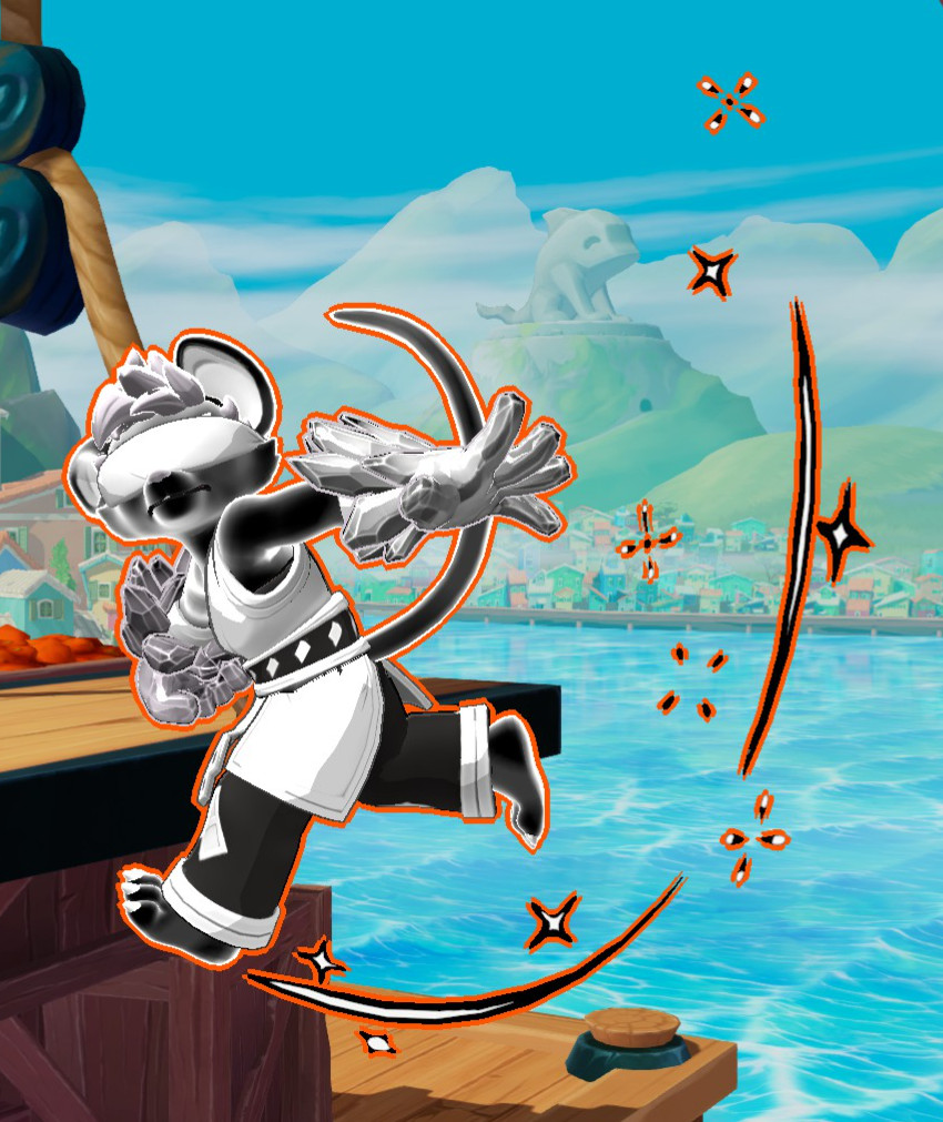 Black and White EVO Olympia Mod for Rivals of Aether II | ROA2 Mods