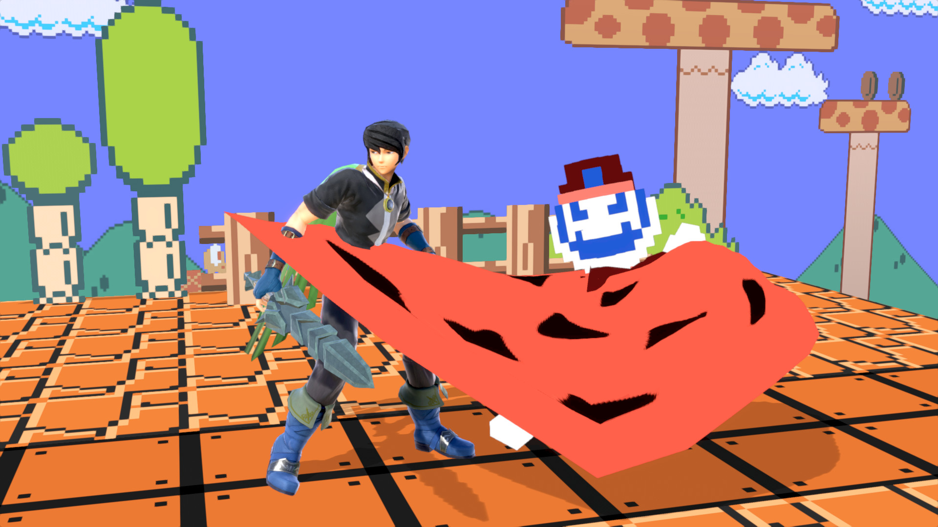 8-Bit Grand Dad V2 Mod for Super Smash Bros. Ultimate | SSBU Mods