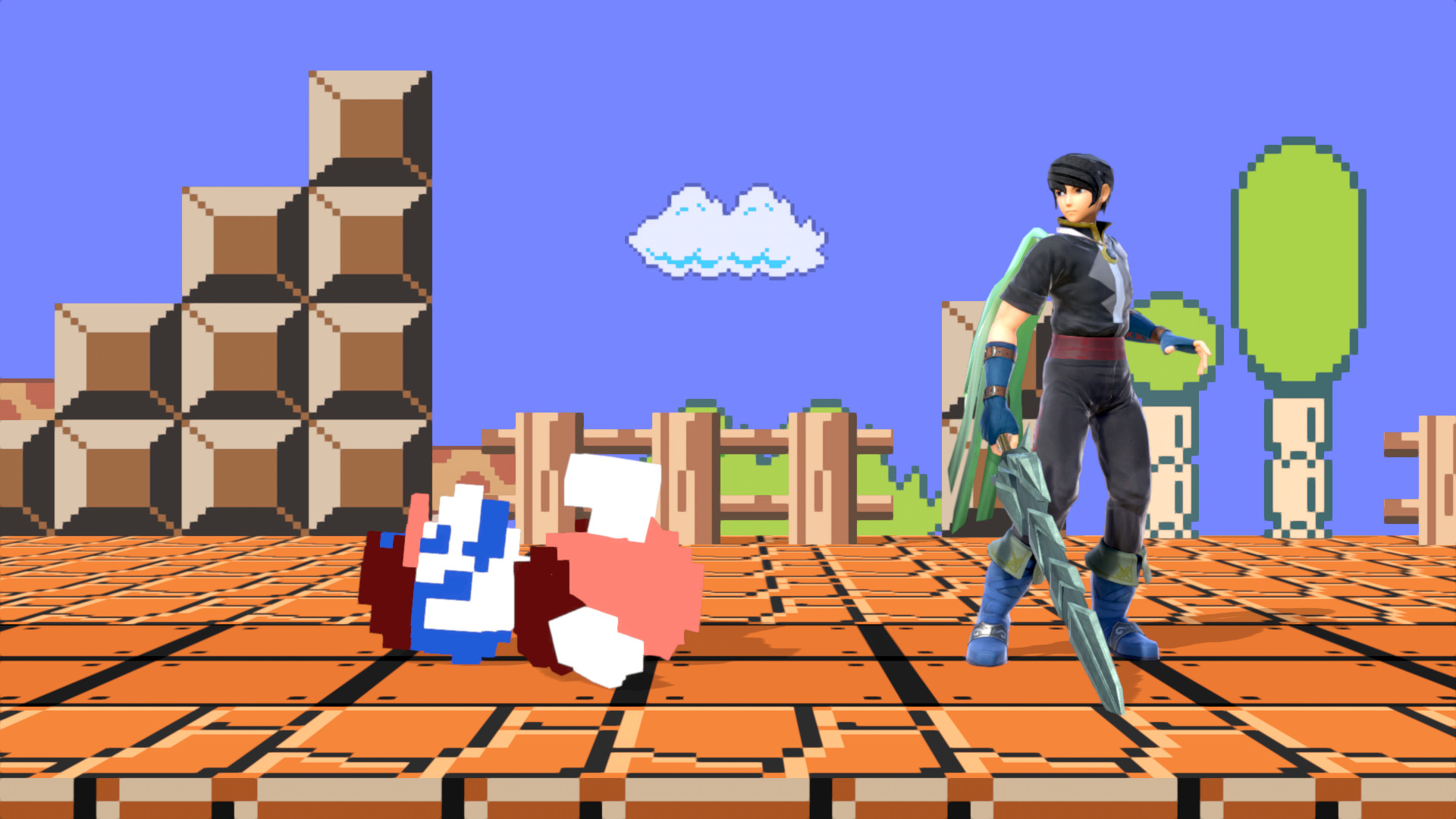 8-Bit Grand Dad V2 Mod for Super Smash Bros. Ultimate | SSBU Mods