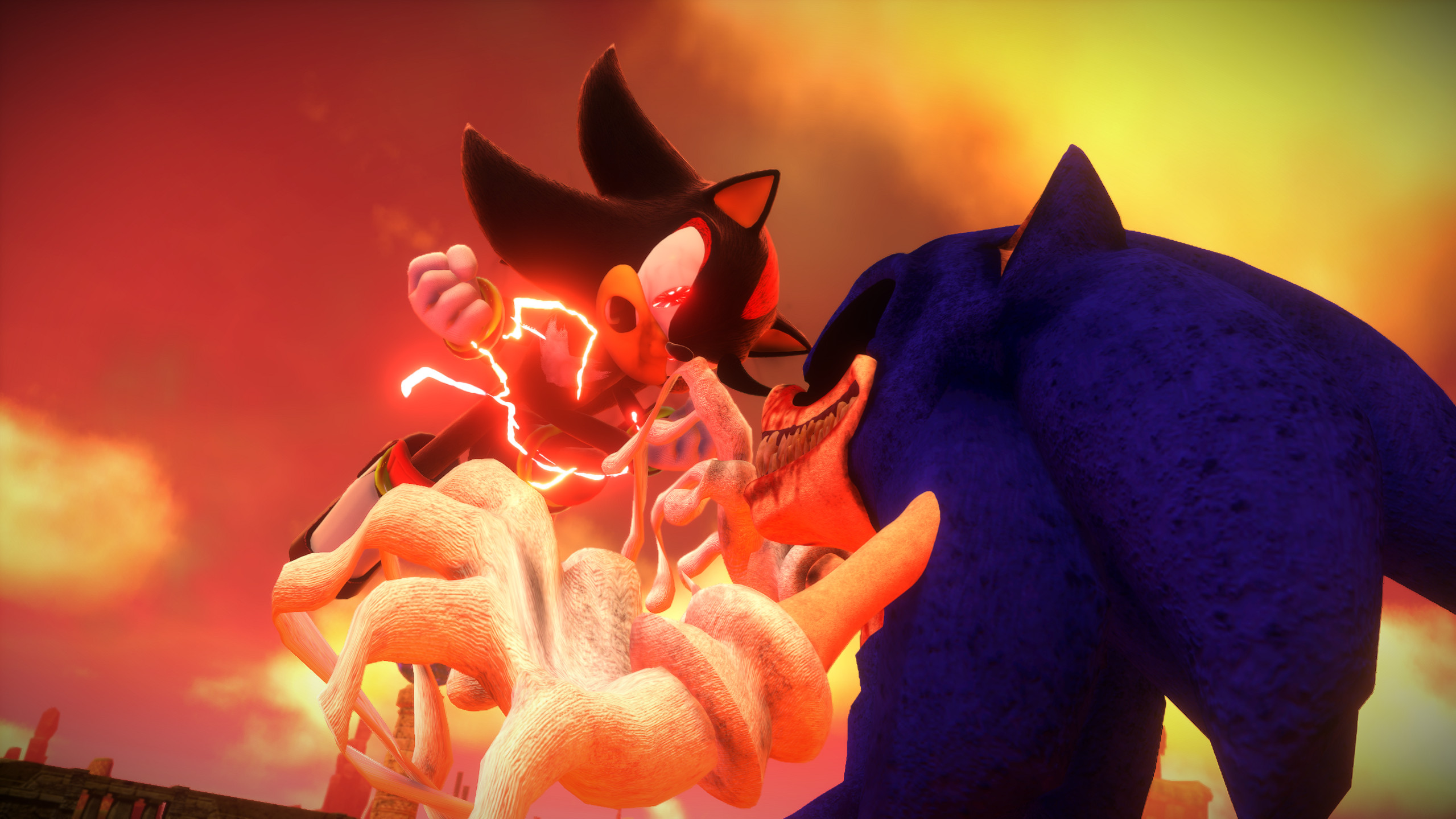 [SENSITIVE CONTENT] [Voice Lines] Sonic.exe over Mephiles Mod for Shadow Generations ...