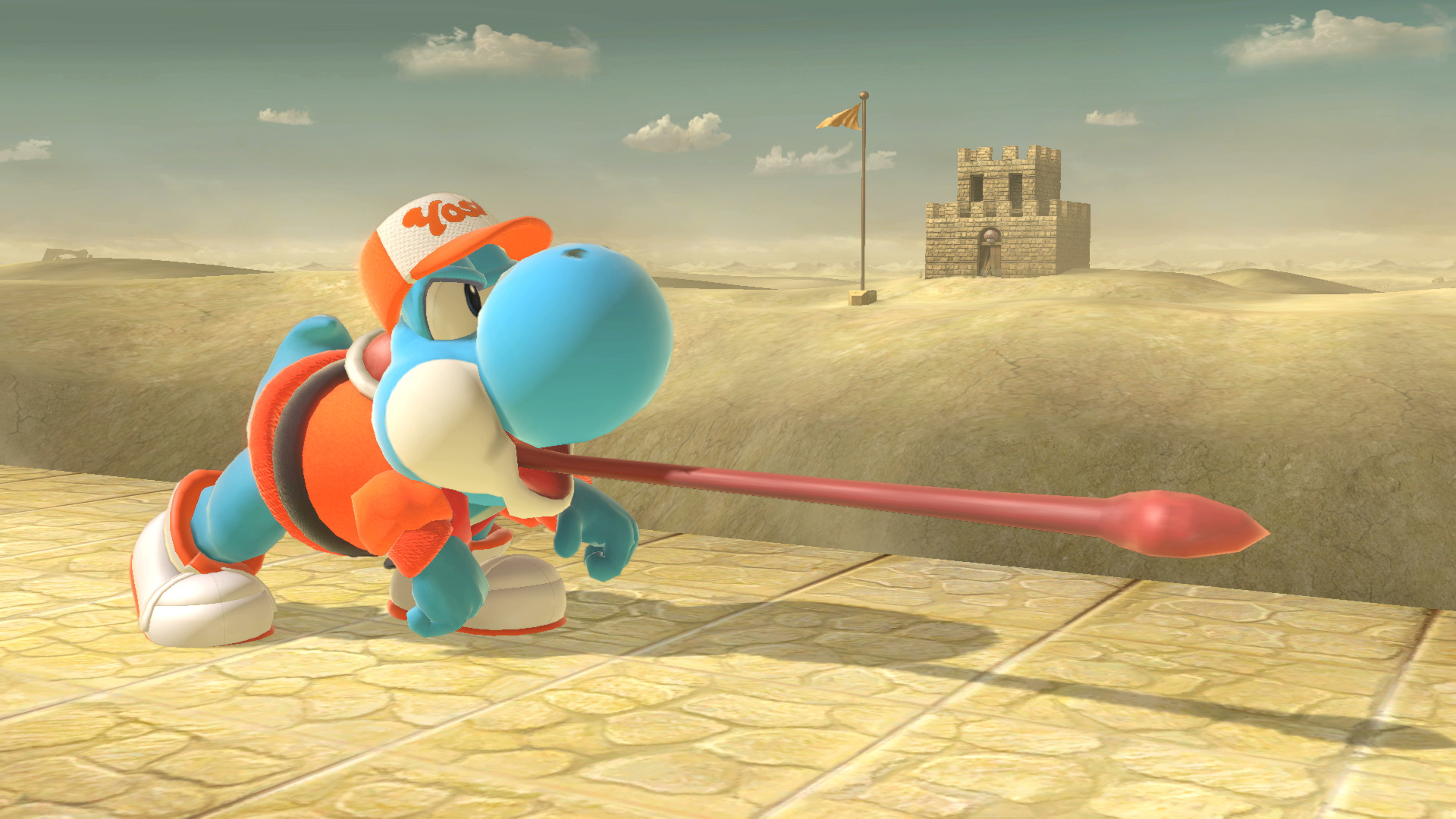 Yellow Yoshi Mario Kart World