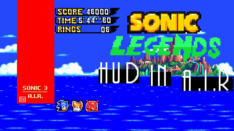 Sonic Legends HUD Mod for Sonic 3 A.I.R. | S3AIR Mods