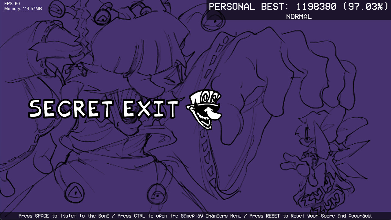 [SENSITIVE CONTENT] FNF: SECRET EXIT!!! (Canceled build)... Mod for Friday Night Funkin' | FNF Mods