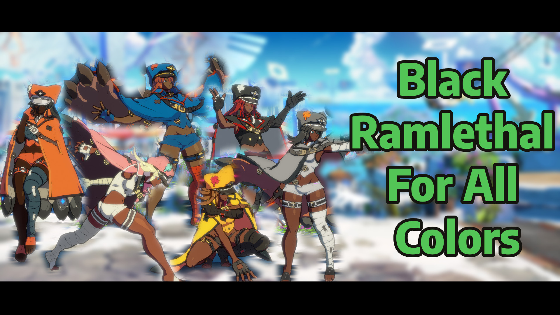 Black Ramlethal for all Colors Mod for GUILTY GEAR -STRIVE- | GGST Mods
