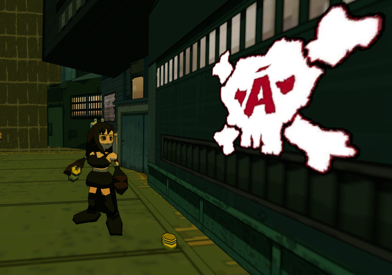 Low Poly Tifa (FF7) Mod for Bomb Rush Cyberfunk | BRC Mods