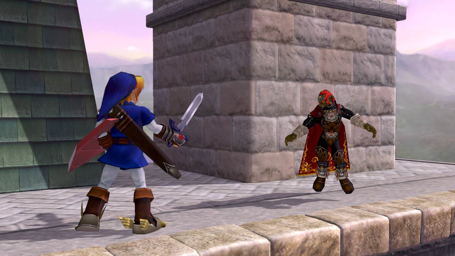 Lategame Ocarina of Time Link over Byleth Mod for Super Smash Bros ...