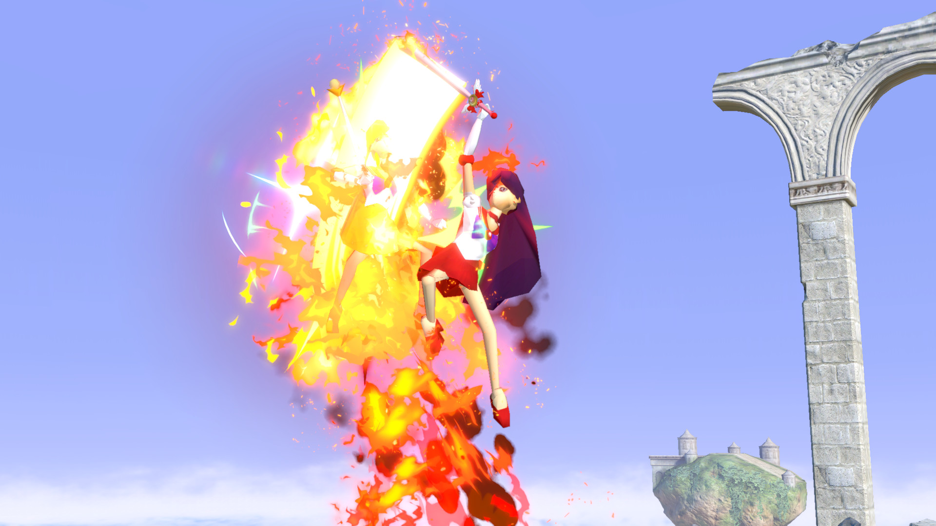 Sailor Mars over Roy Mod for Super Smash Bros. Ultimate | SSBU Mods