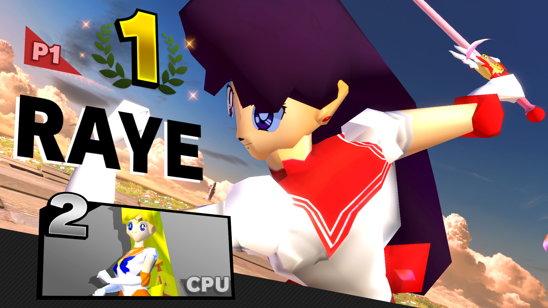 Sailor Mars over Roy Mod for Super Smash Bros. Ultimate | SSBU Mods