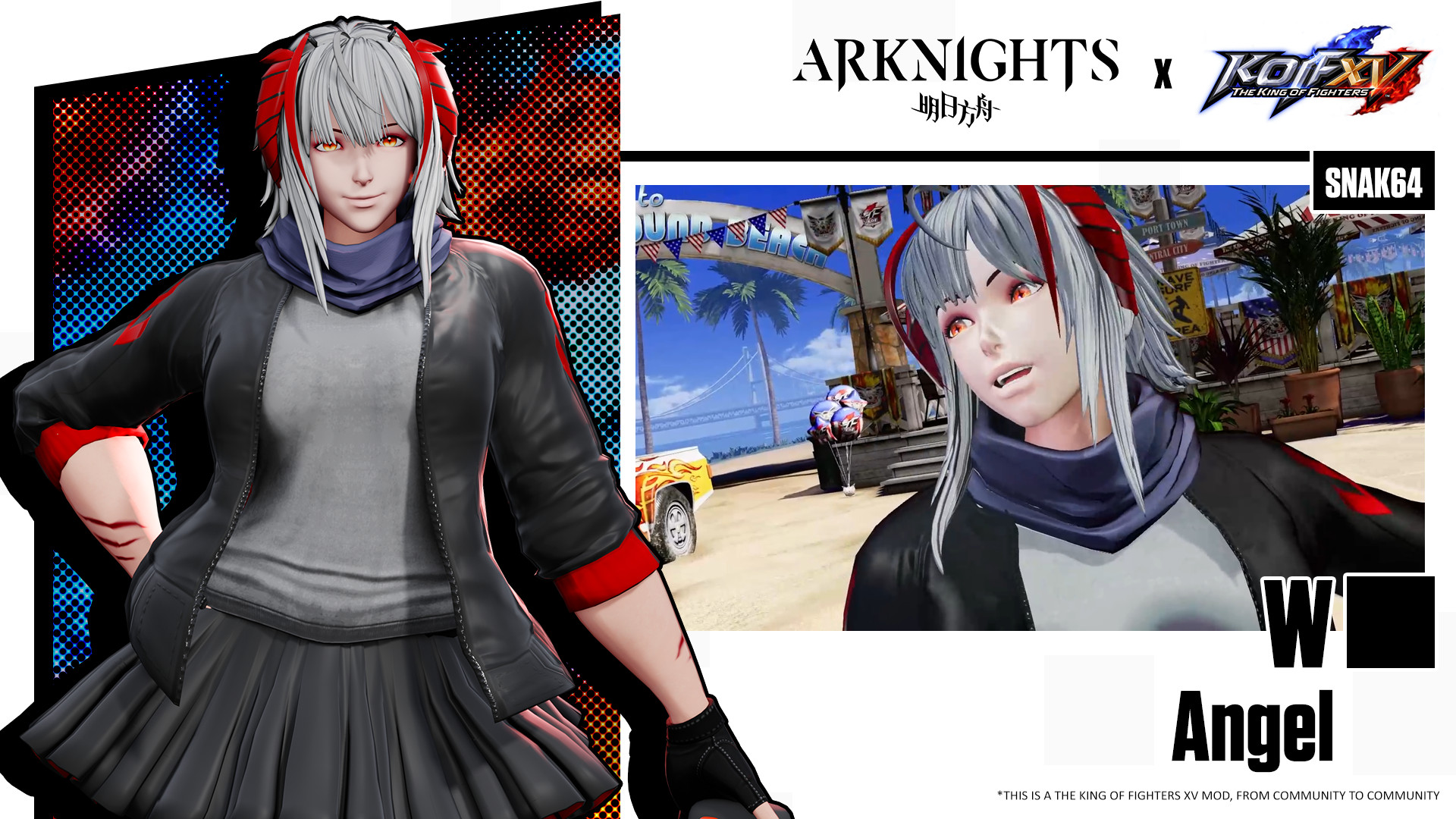 W Angel Mod for The King of Fighters XV | KoFXV Mods