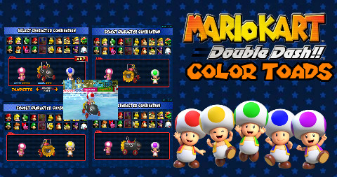 Color Toads Mod for Mario Kart: Double Dash!! | MKDD Mods
