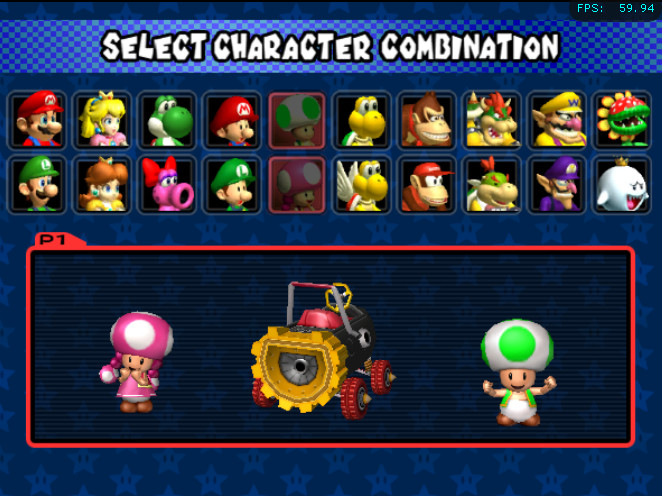 Color Toads Mod for Mario Kart: Double Dash!! | MKDD Mods
