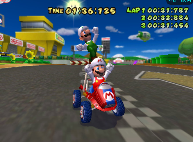 Fire Flower Mario and luigi Mod for Mario Kart: Double Dash!! | MKDD Mods