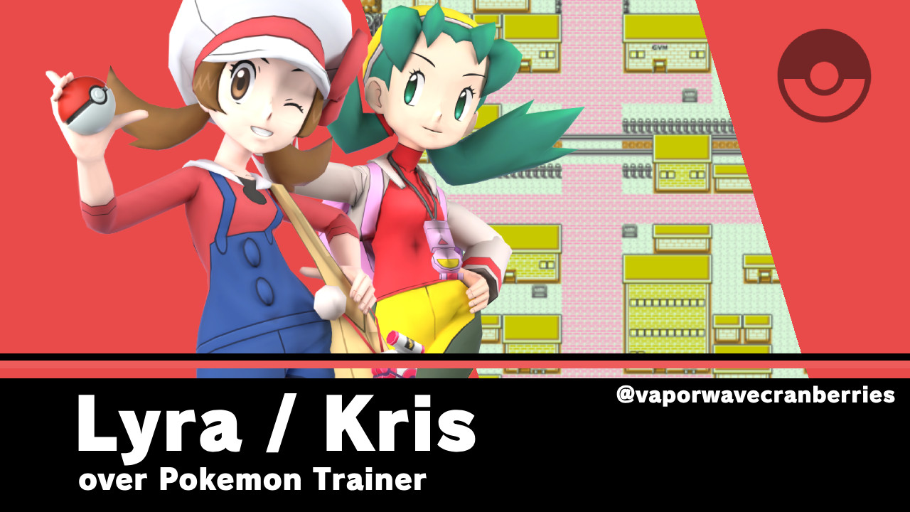 Lyra & Kris over Pokemon Trainer Mod for Super Smash Bros. Ultimate ...