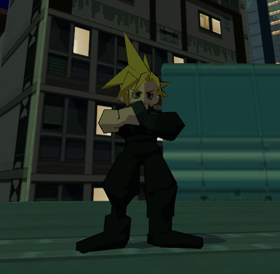 Low Poly Cloud (FF7) Mod for Bomb Rush Cyberfunk | BRC Mods