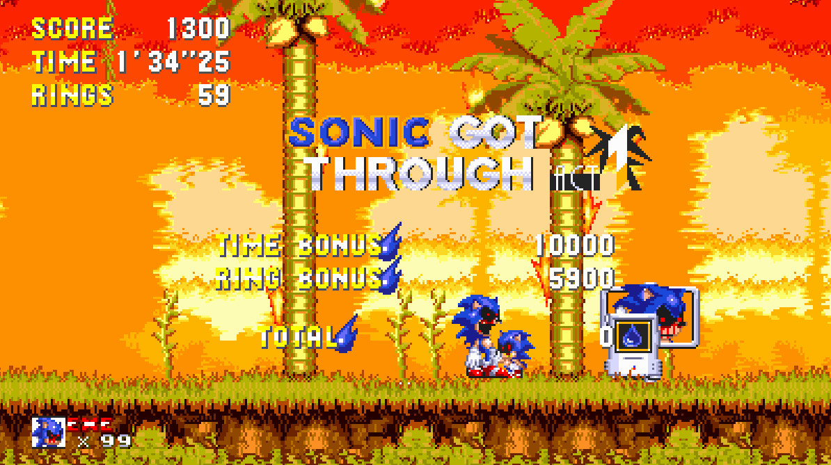 Mini Buddy Sonic.EXE Mod for Sonic 3 A.I.R. | S3AIR Mods