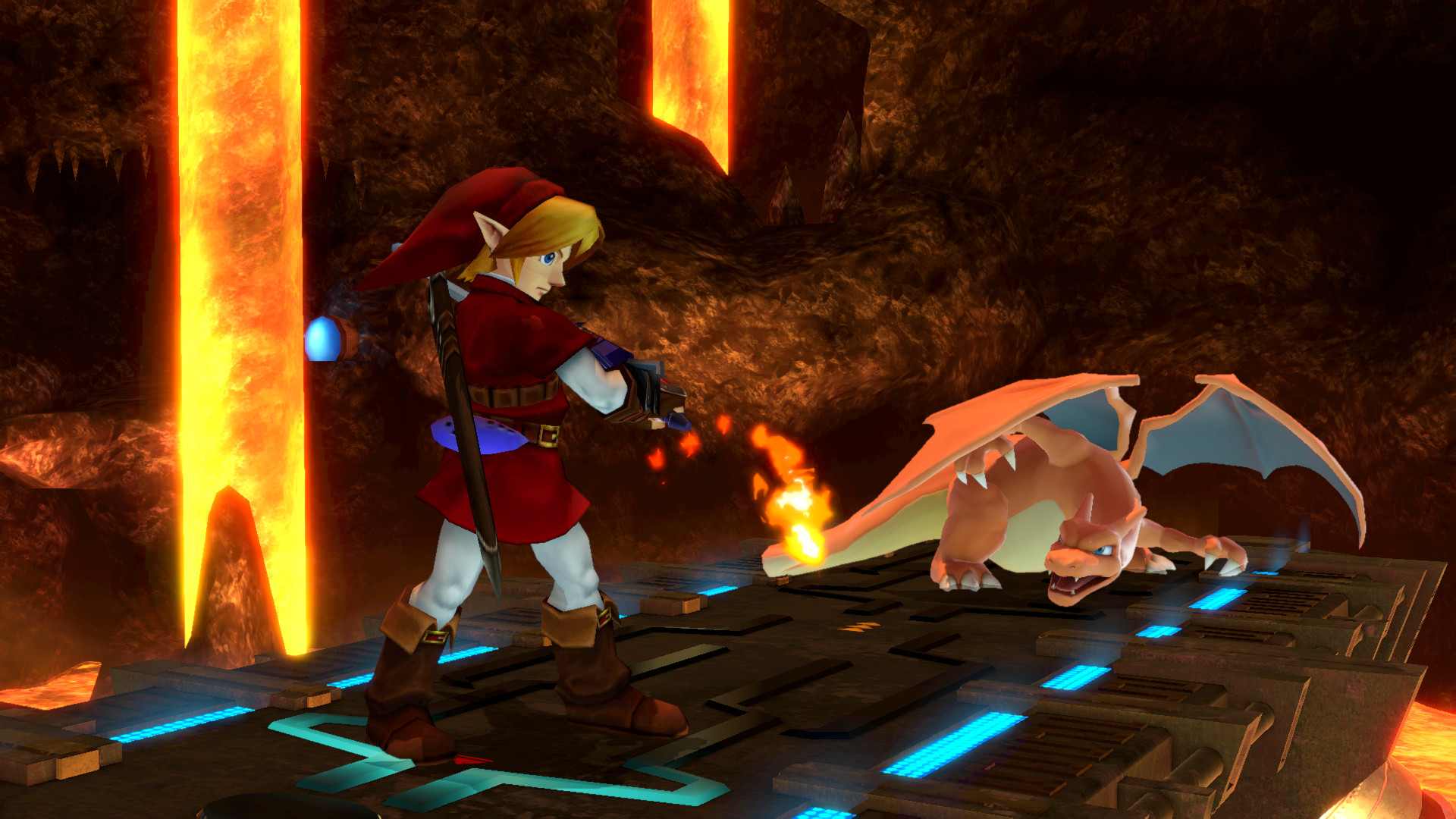Lategame Ocarina of Time Link over Byleth Mod for Super Smash Bros ...