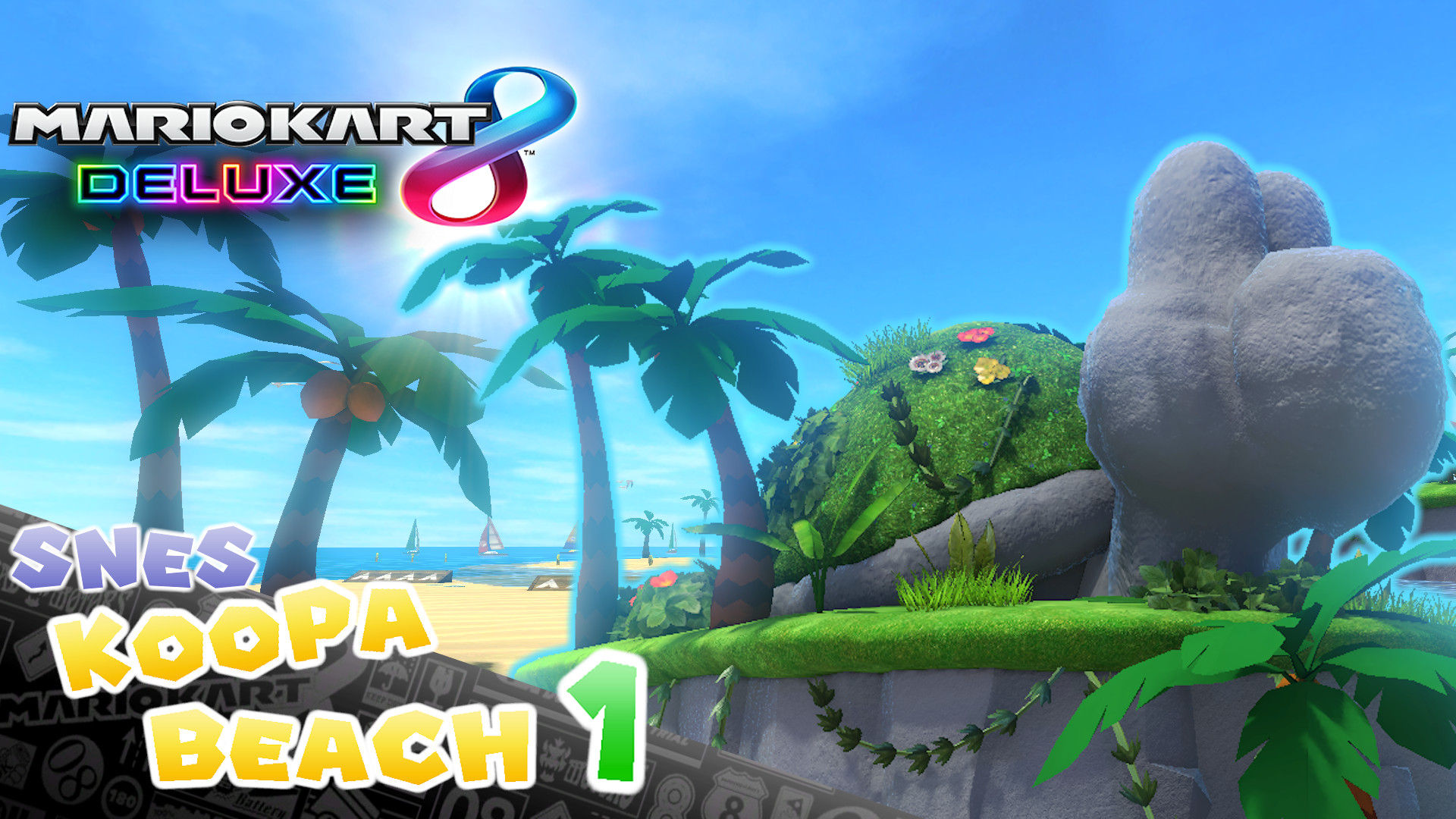 SNES Koopa Beach 1 Mod for Mario Kart 8 Deluxe | MK8D Mods