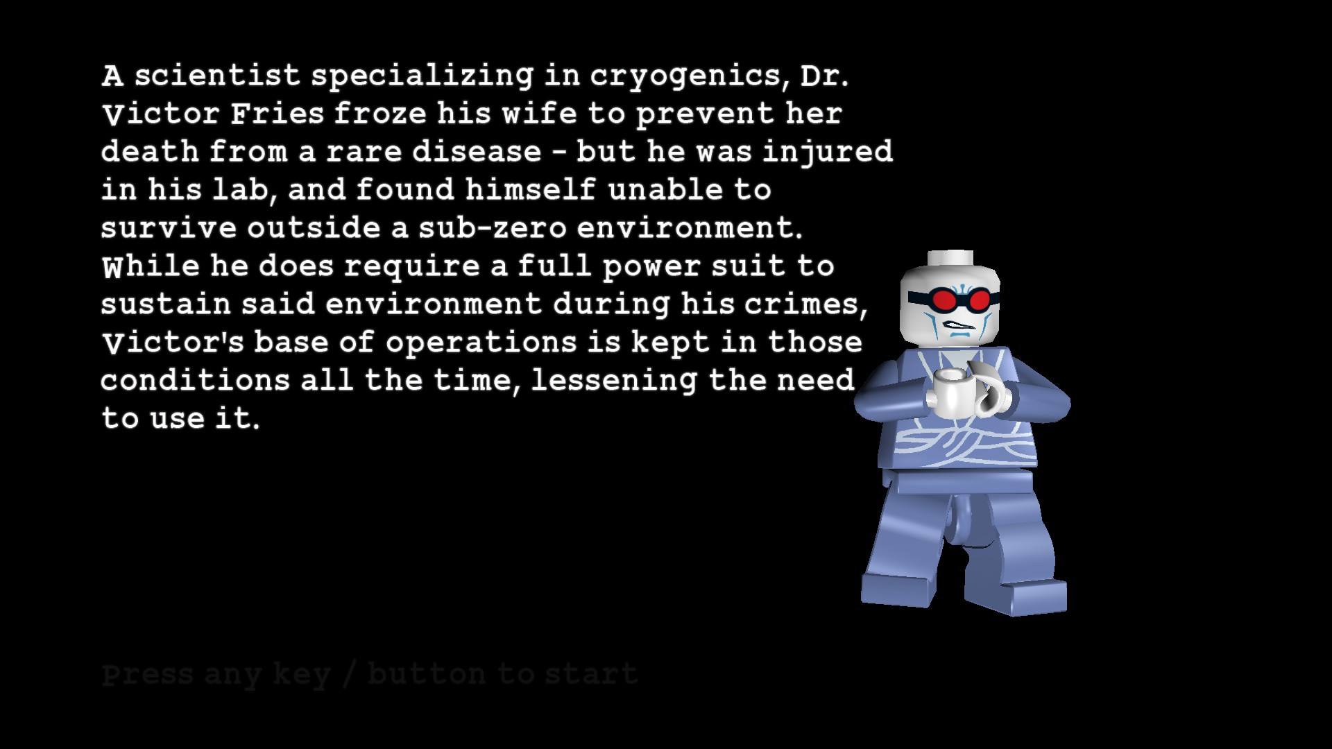 Victor Fries (Mr. Freeze Civilian) Mod for LEGO Batman: The Video Game ...