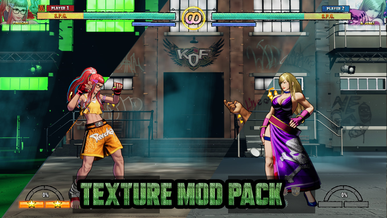 Training Texture Mod Pack – Green / Gray / Pixel Mod for Fatal Fury: City of the Wolves | COTW Mods
